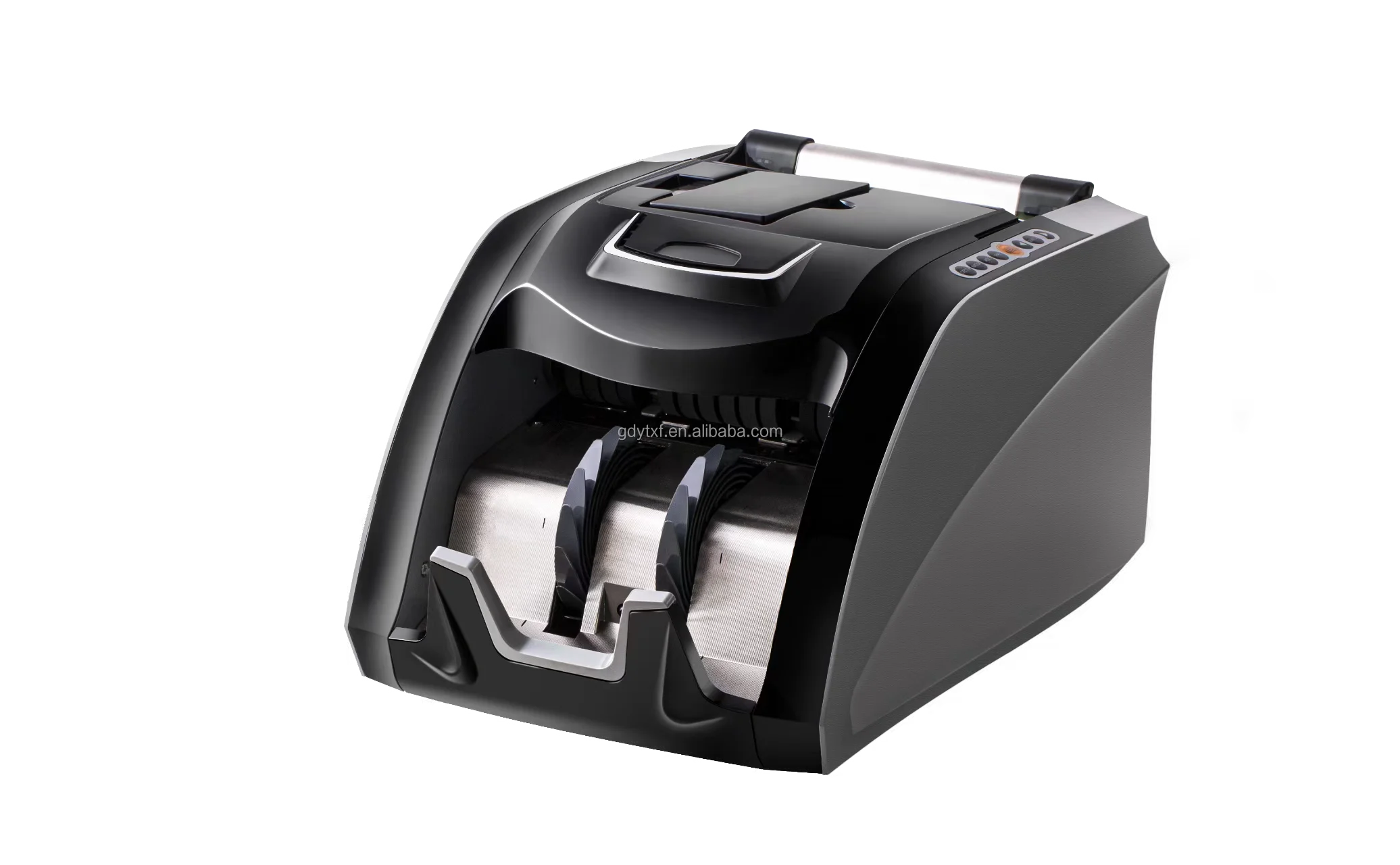 Dual CIS Money Counting Machine Bill Counter Rear Loading Mixed Serial ...