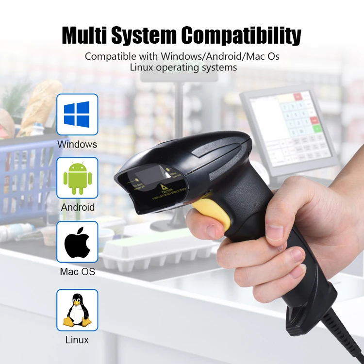 Factory Price 2D CMOS Barcode Reader Lector De Codigo De Barras POS Bar ...