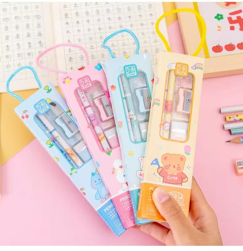 Wholesale Kids Stationery Gift Set Five Piece Cute Kawaii Set School ...