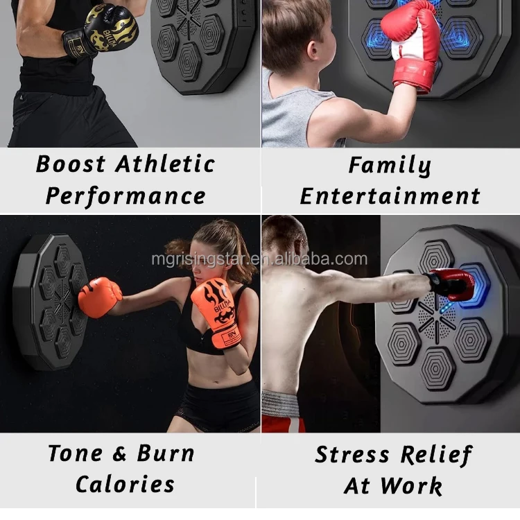 RS Electric Home Interactive Intelligent Music Boxing Target Trainer ...
