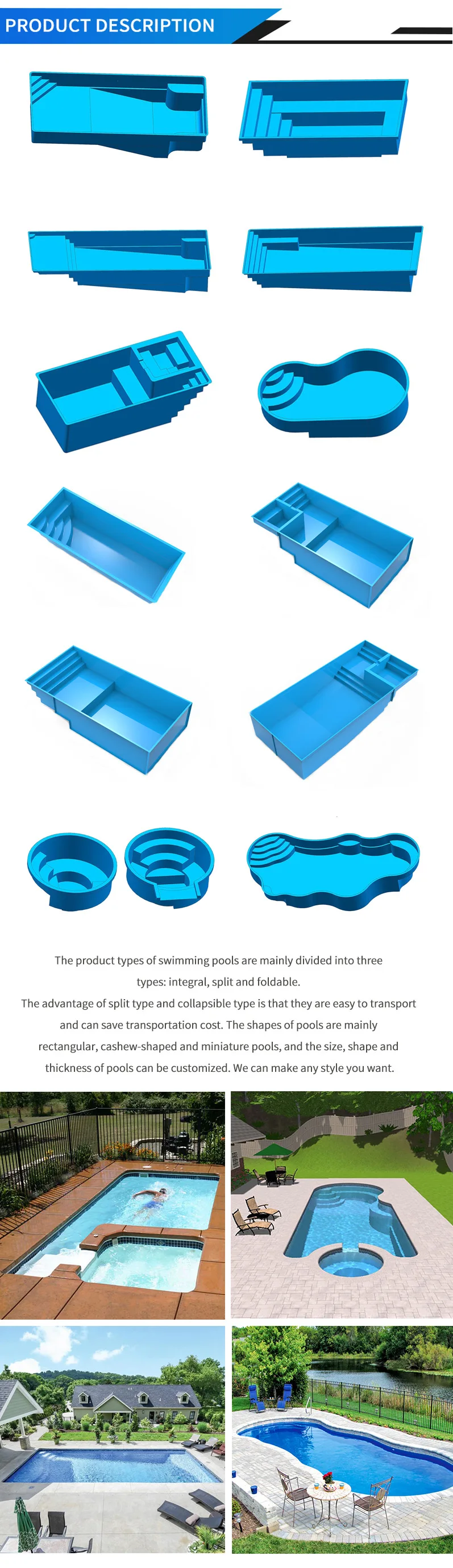 Luxury Home Outdoor Swim Spa Big Swimming And Deepest Pool Above In ...