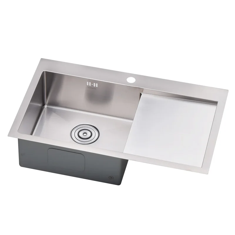Undermount Single Bowl Sinks With Drainboard Platform Kitchen Hand Made ...