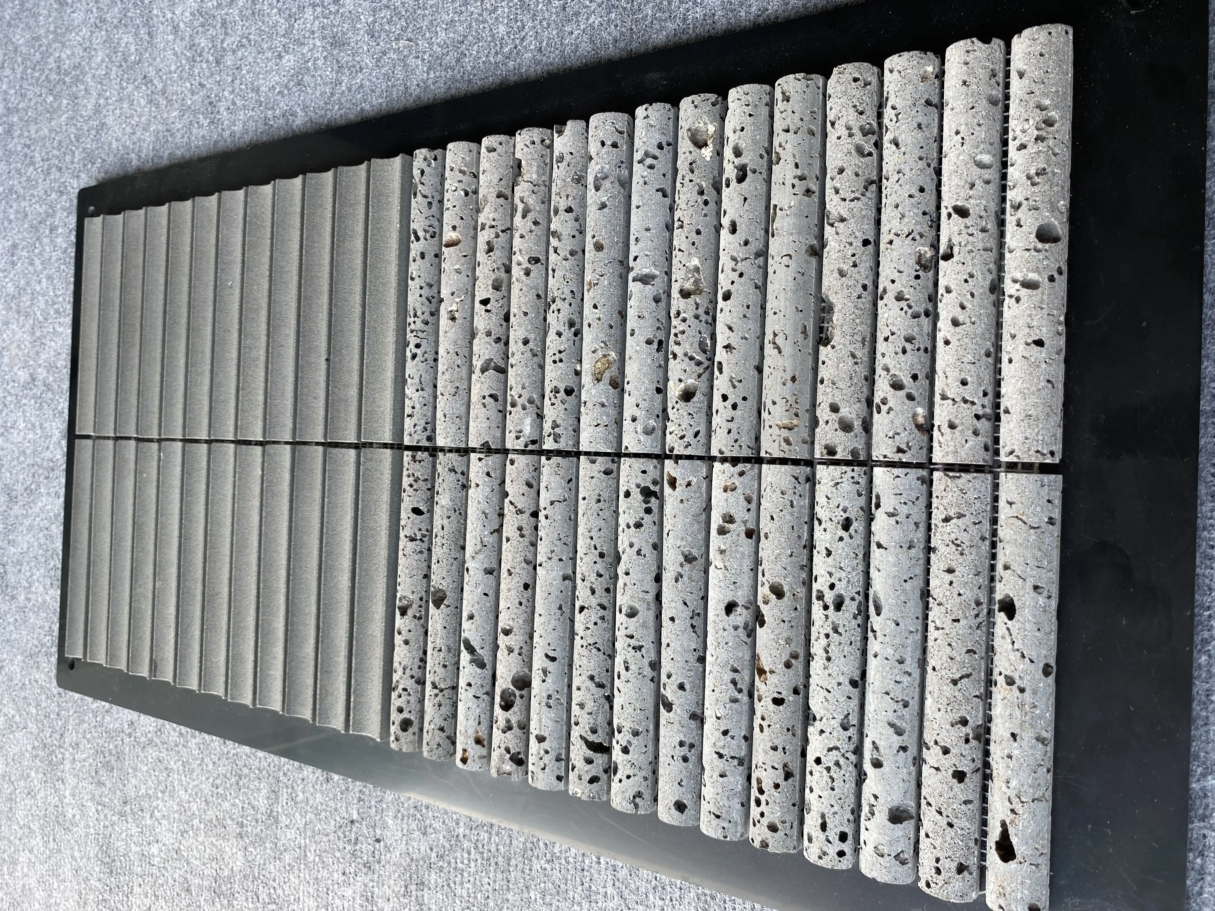 Interior Wall Tiles Curve Fluted Modern Mini Flute Mosaic Bathroom ...