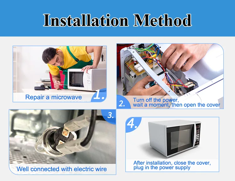 Waterproof Bimetal KSD301-M Thermostat for Soymilk Makers