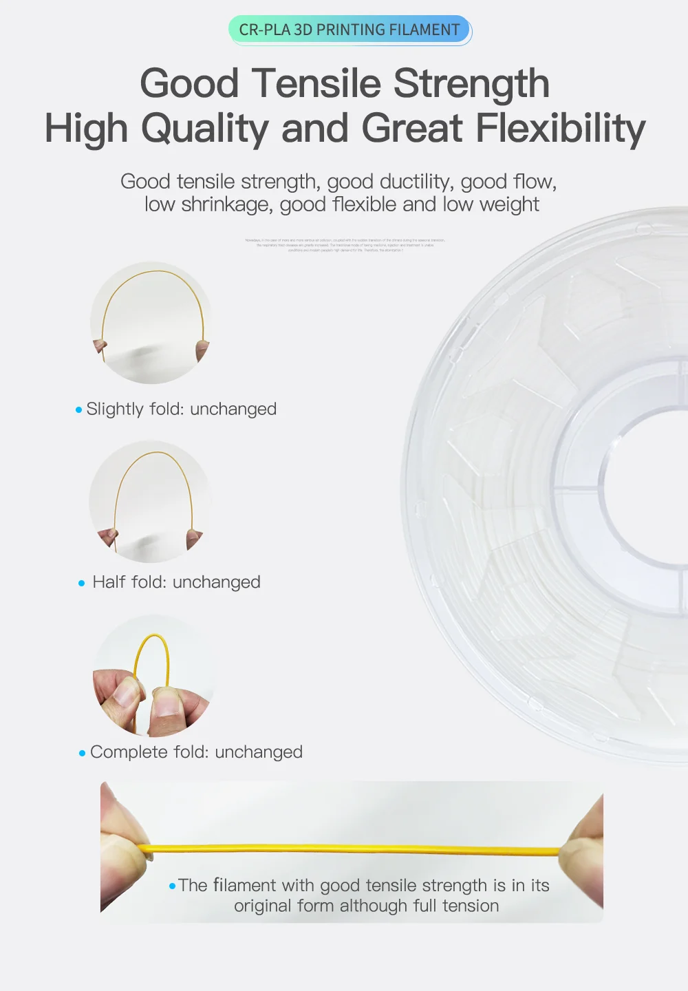 Creality-filamento De Impresora 3d,Cr-pla,1,75mm,1kg/rollo - Buy ...