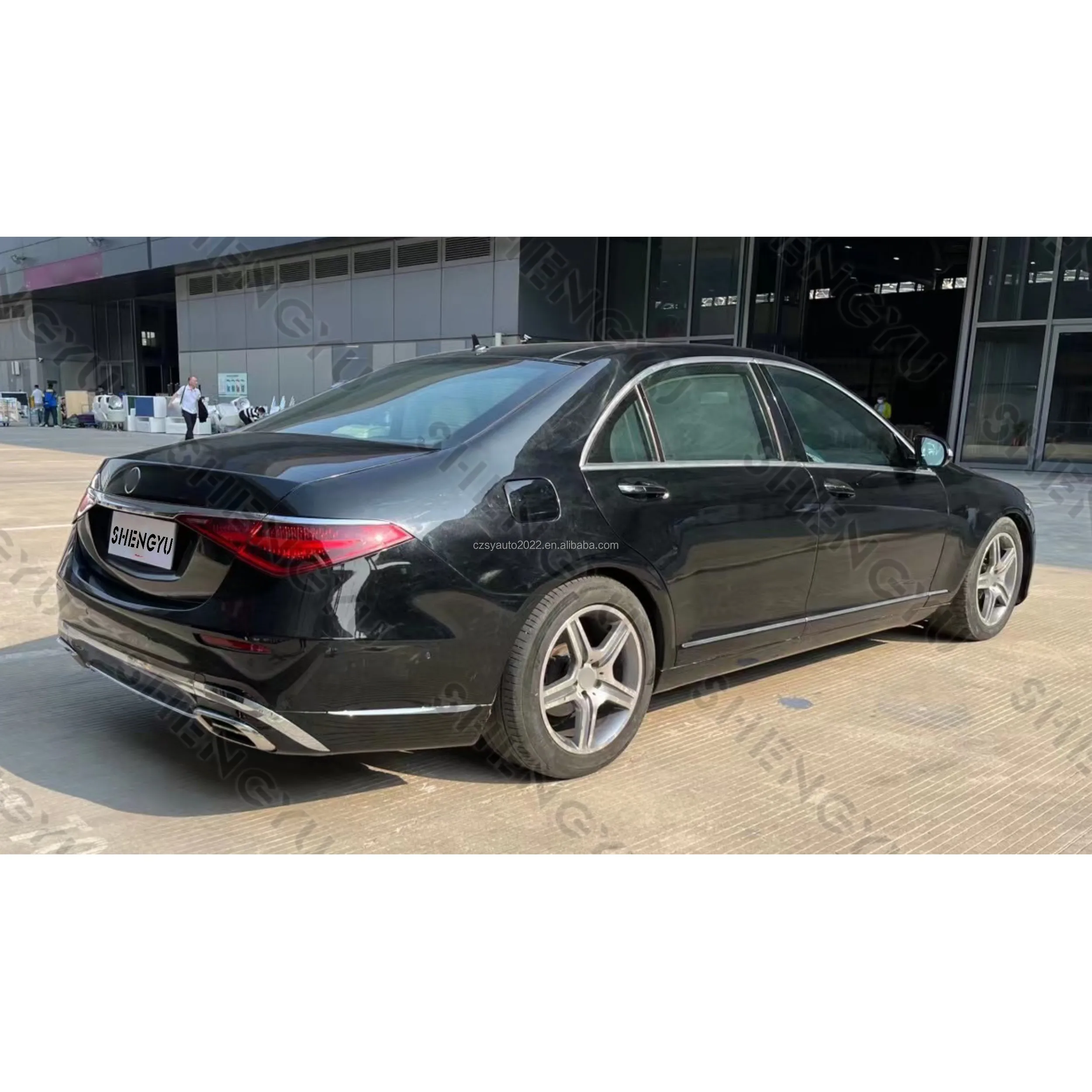 Body Kit Include Front Bumper Assembly Rear Lip Exhaust For Mercedes ...