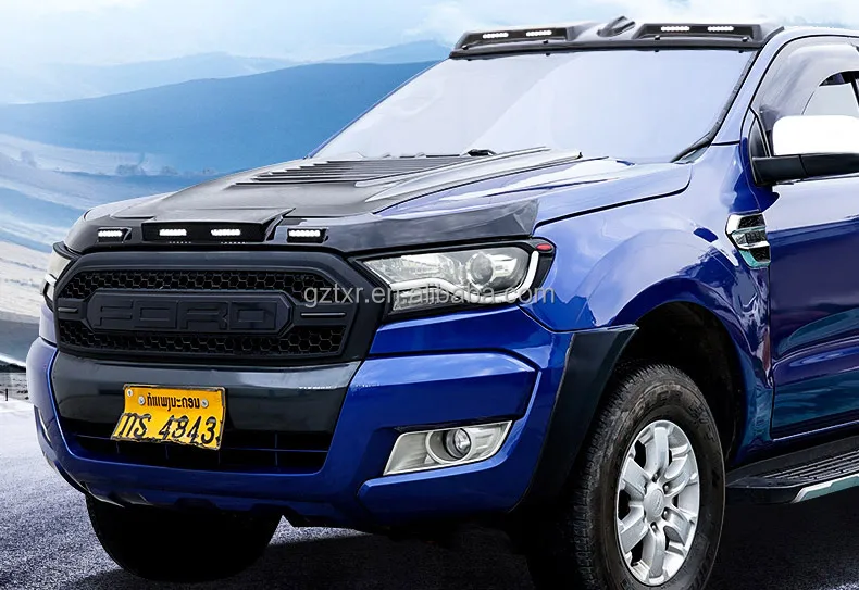 Car Roof Searchlight Bonnet Guard Hood Scoop Cover Custom for Ford ...