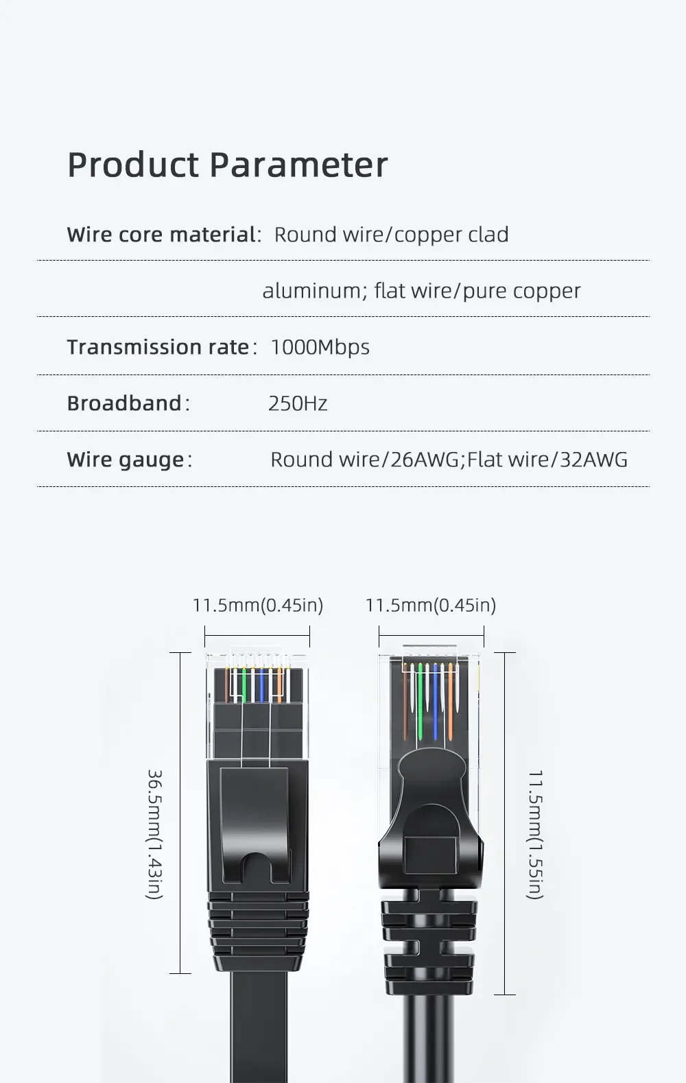 Essager Ethernet Cable Cat6 Reliable Network Performance