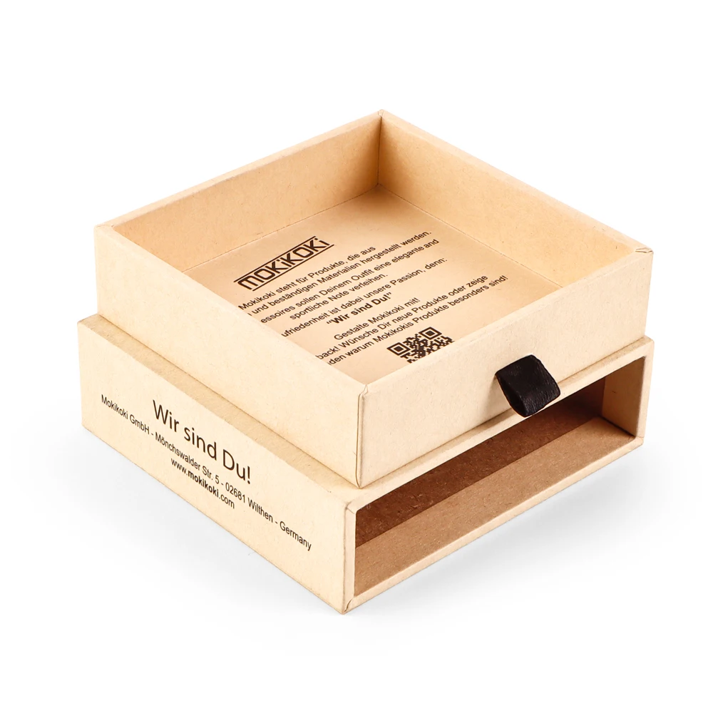 Simple Mini Custom Logo Yellow Kraft Paper Cardboard Box Small Gift ...