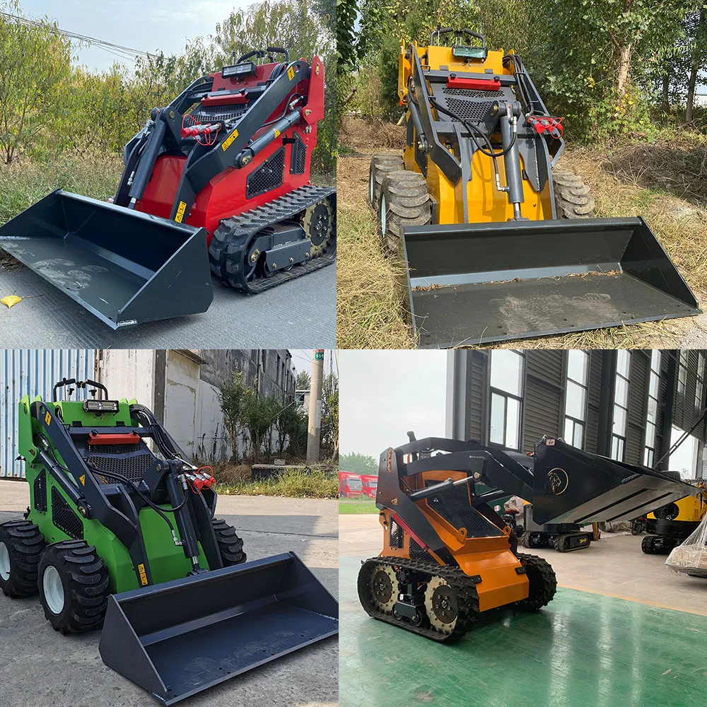 CE EPA Wheel Tracked Mini Loaders Mini Skid Steer Loader Attachments ...