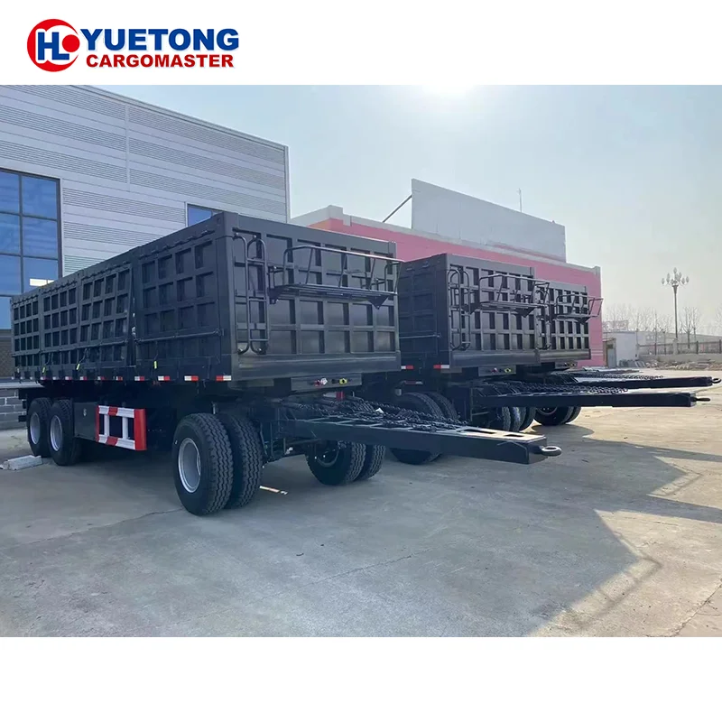 China Factory 2 Axles Hydraulic Cylinder Fully Welded Tipper Full Truck ...