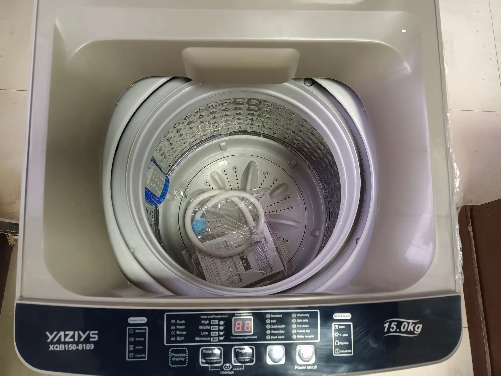 15kg All-in-one Anti-winding Automatic Washing Machine With Top-load ...