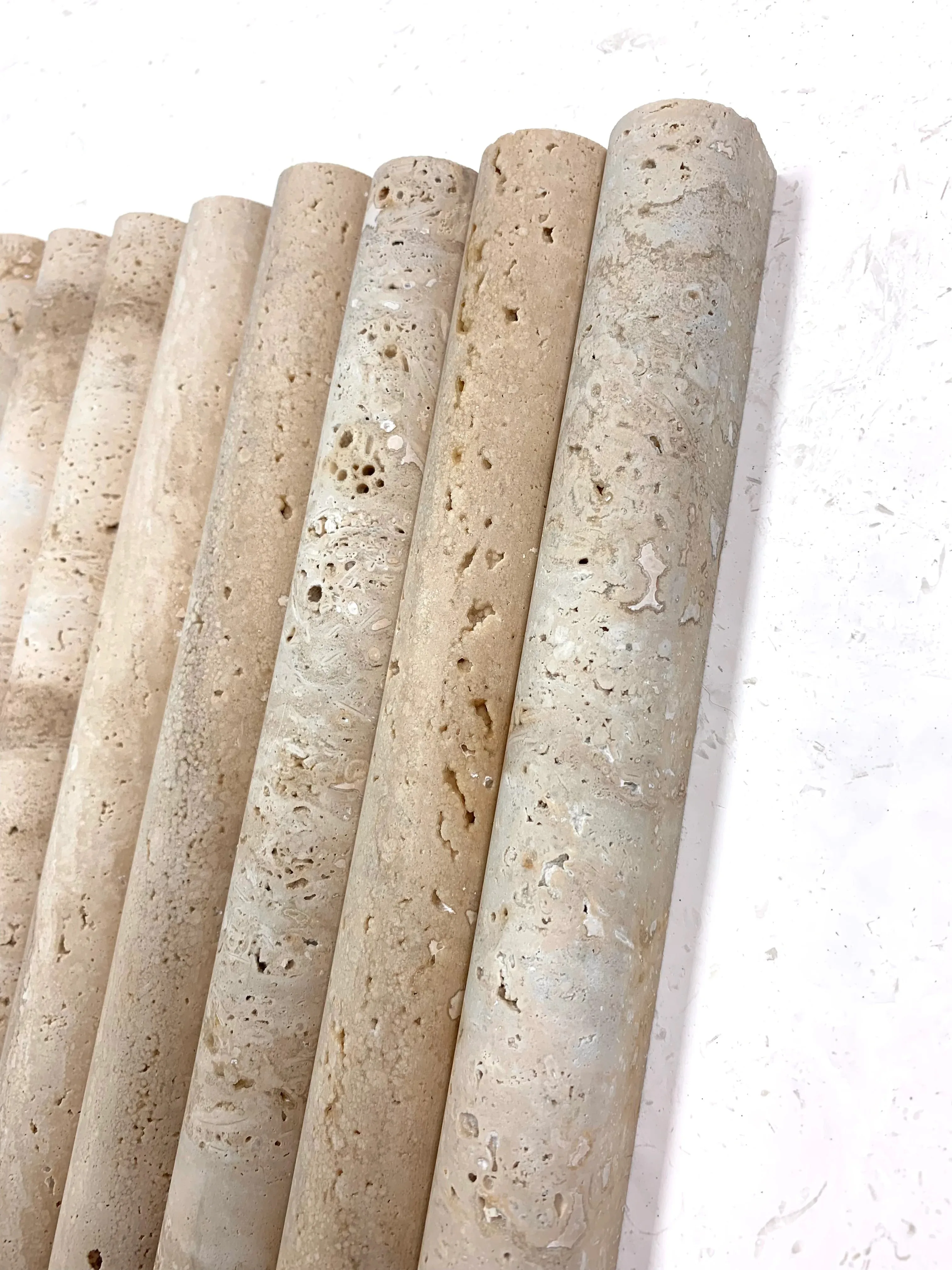 Stonelink Classic Light Travertine Wall Panel Honed Unfilled Fluted ...