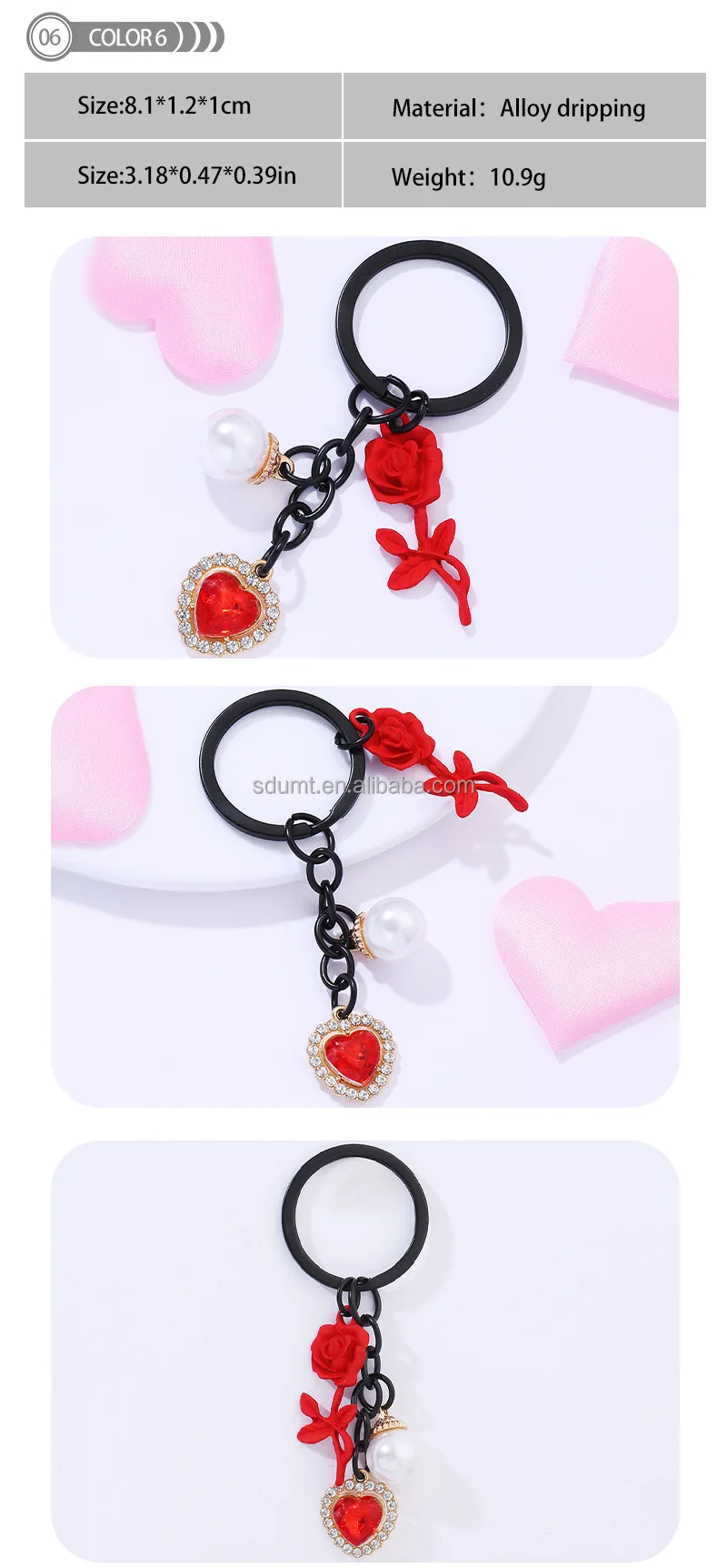 New Love Couple Pendant Car Bag Keychain Gifts Embrace Splicing Key ...