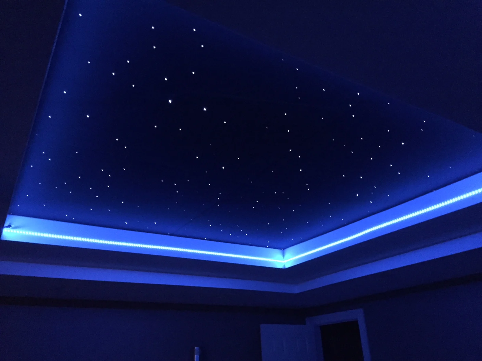 RGB Light Source Star Ceiling Panels - Fiber Optic Galaxy Effect with ...