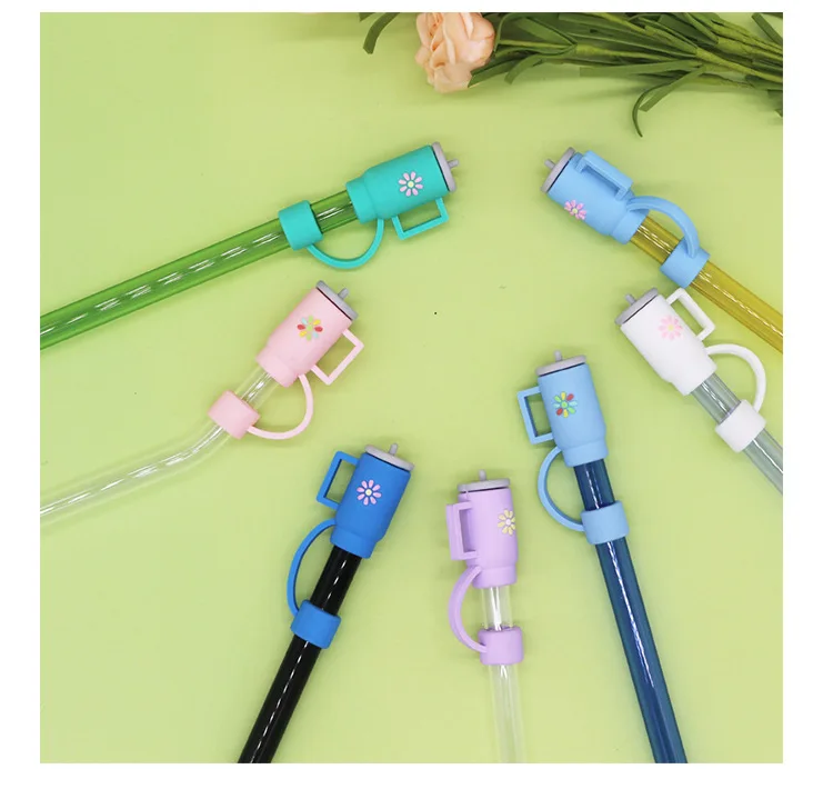 Wholesale Straw Topper Cover Sports for Metal Straws Design Silicone ...