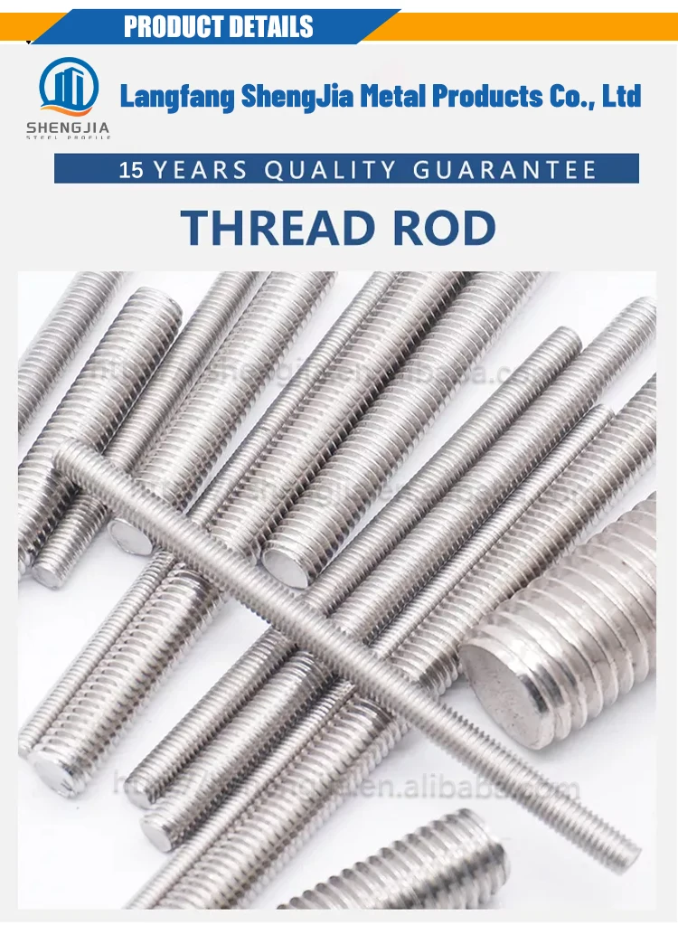 Rod Hanger Metal Rod Threaded Inserts Stud Bolt Threaded Bars Threaded ...
