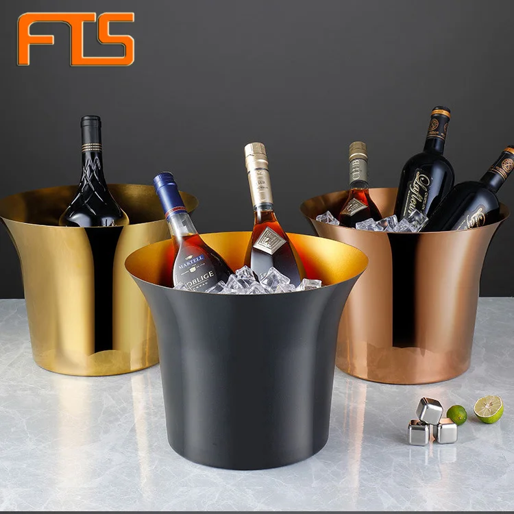 Fts Champagne Bucket Luxury 10l Custom Size Hotel Party Gold Beer Bar ...