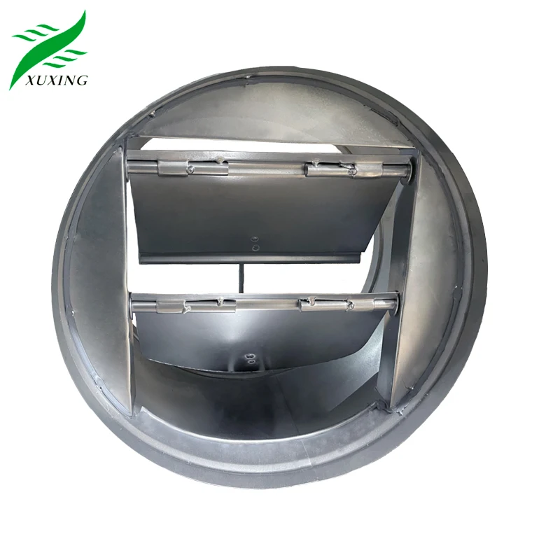 Hvac System Galvanized Sheet Round Damper Metal Air Duct Spring Loaded ...
