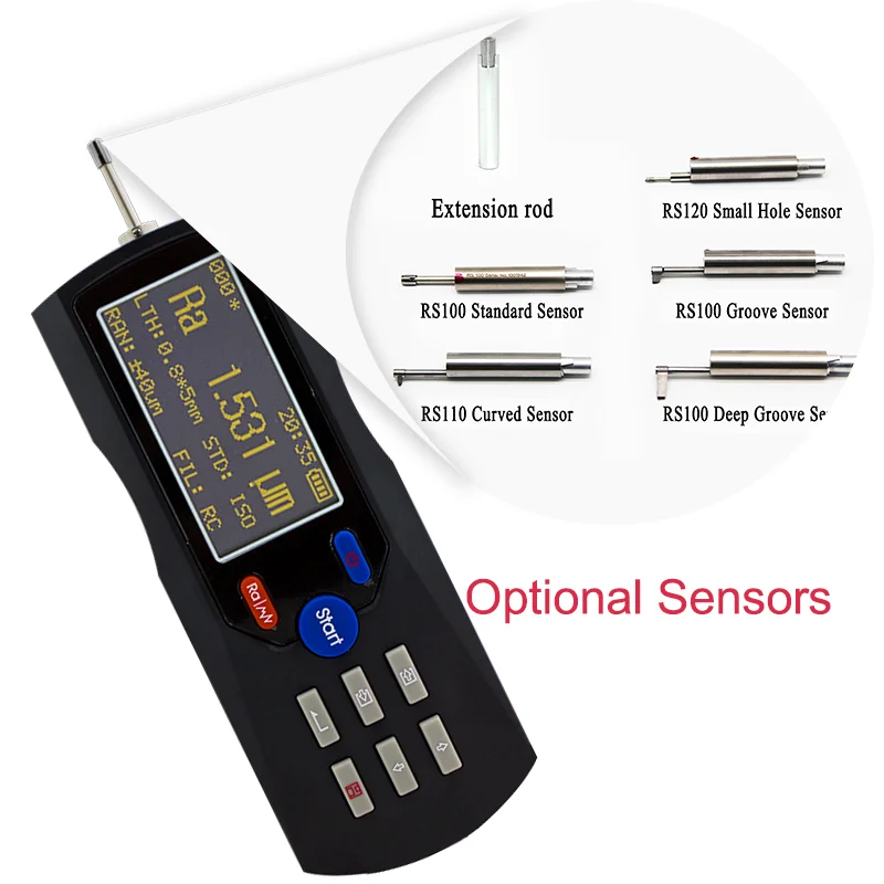 IPRE TR210 Handheld Surface Roughness Tester 1-Year IP55 Protection Ra0 ...