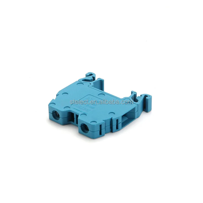 Din Rail Mounting Terminal Block Wire Connector 750V 24A