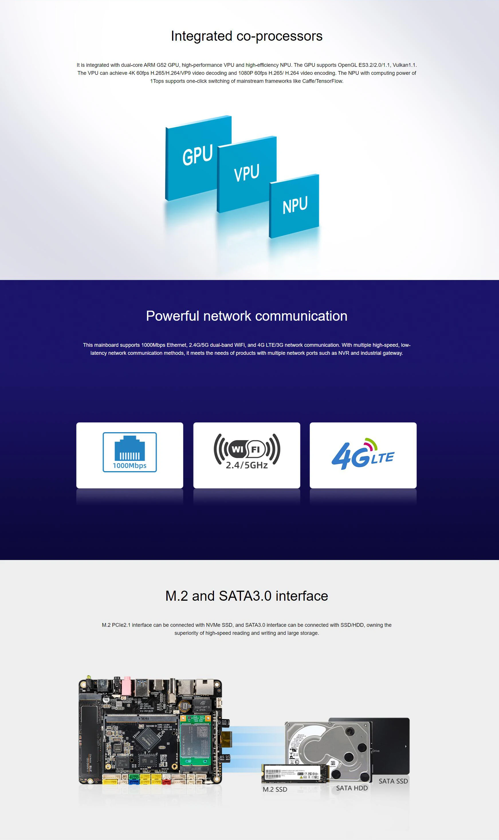 Aio-3566jd4 Rk3566 Quad-core 64-bit Processor 4gb Ram 64gb Emmc Dual-core Gpu M.2/sata3.0 ...