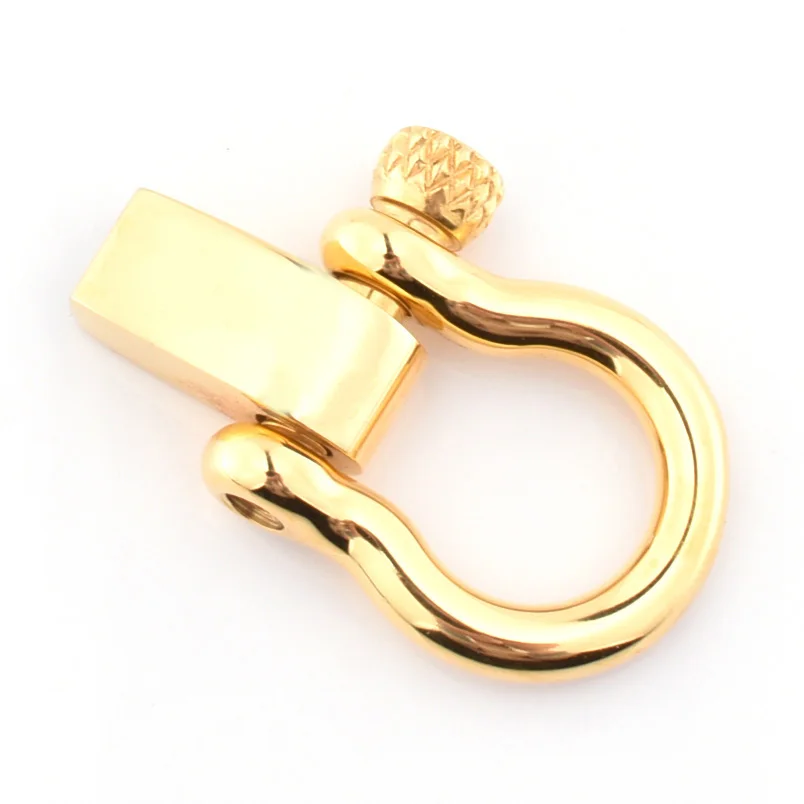 U Shaped Shackle Gold Connector Jewelry Clasp With Extend Charm And ...