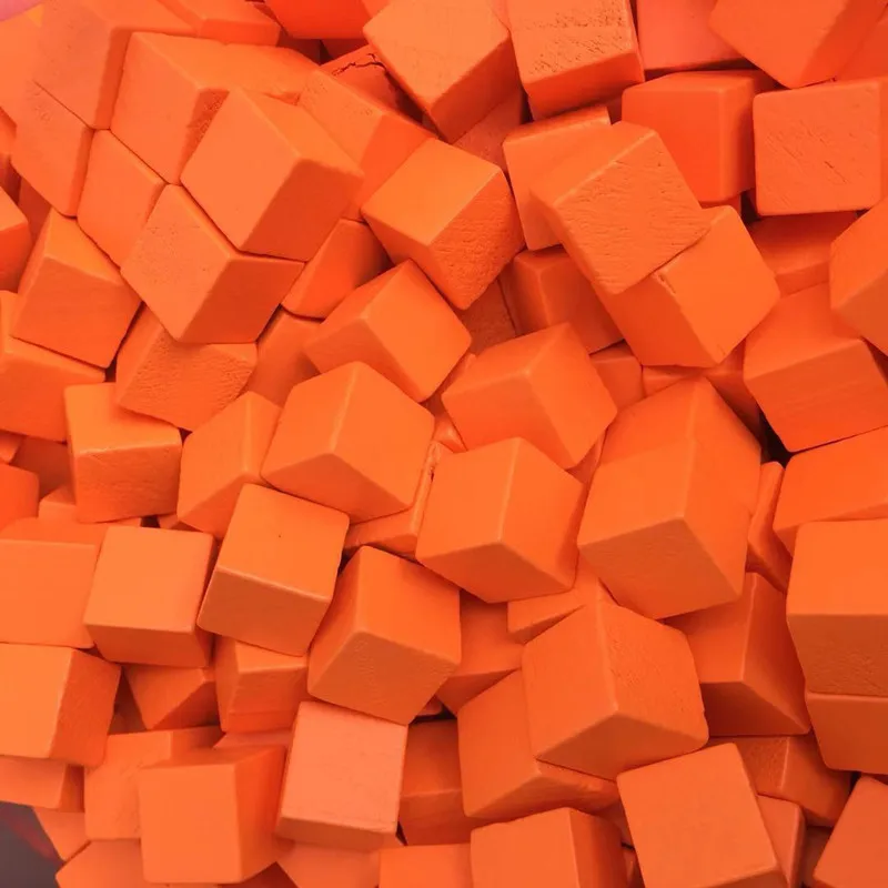 Wooden Cube Blocks Solid Wood Cube Small Wooden Square Blocks For Craft ...