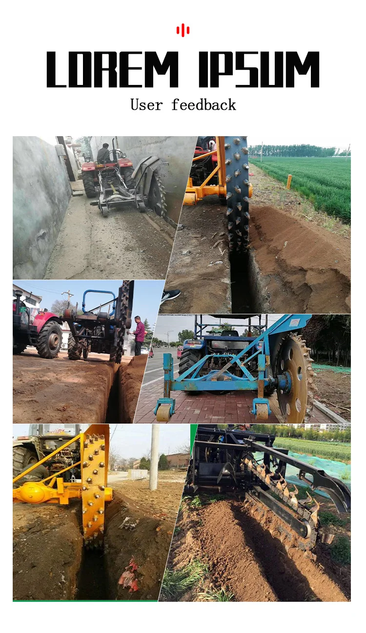 High Productivity Ditching Machine - Easy Operation