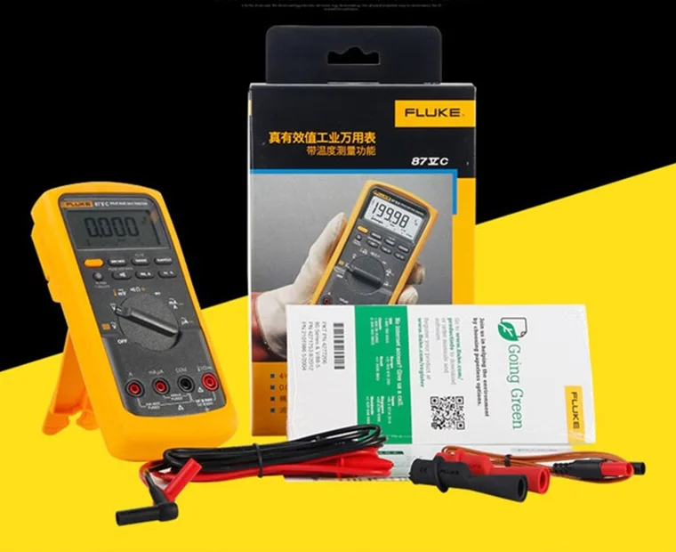 Fluke 87vc True Rms Digital Multimeter Handheld High Precision Four-bit ...