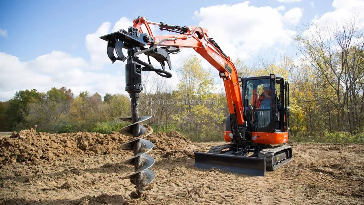 Pile Foundation Excav Auger Drill Digger Auger for Earth Drilling ...