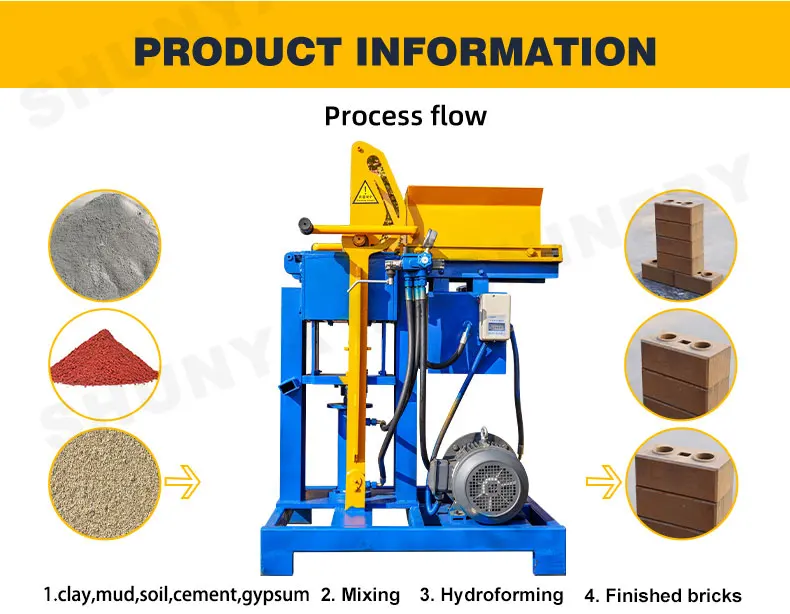 Vibration Forming Hydraulic Pressure Brick Making Machinery Concrete ...