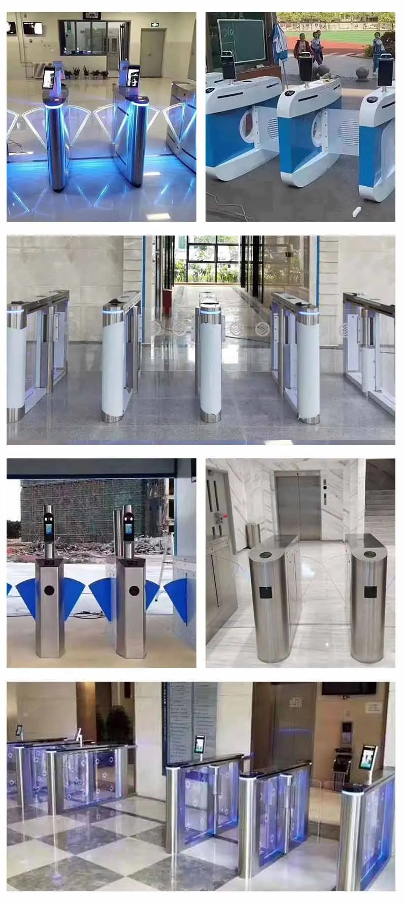 Biometric Tripod Turnstile Access Control System Entrance Exit Semi ...