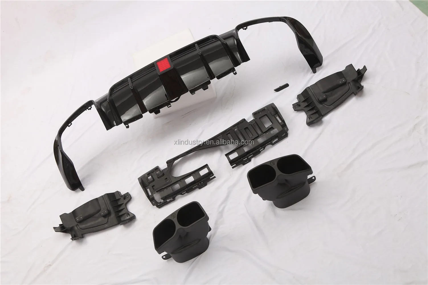 E63s Bra-bus Brs Car Bumper Body Kit Rear Diffuser With Exhaust Tail ...