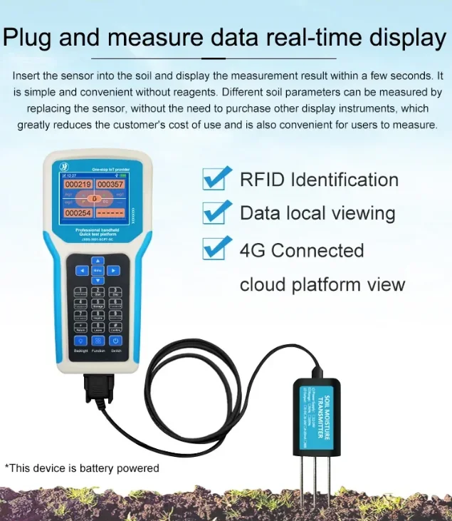 JXBS-3001 Soil NPK Analyzer: Handheld PH Meter for Accurate Soil ...