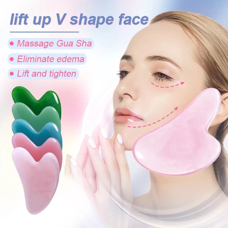 Plastic Gua Sha - Heart Shaped Resin Massage Tool