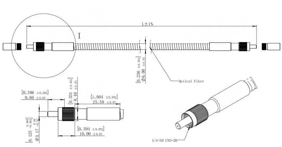 Sma905 Fiber Optic Connector Sih100um Enetgy Fiber 105um 200um 300um ...