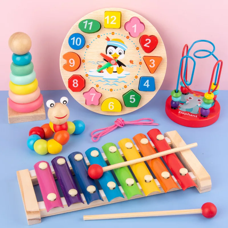 1-3 Years Old Baby Percussion Percussion Eight-Tone Small Xylophone ...