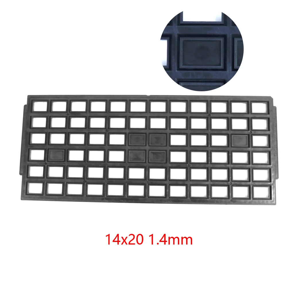 ESD Emebiol Q-ICT Black Antistatic IC Tray 322x138mm - OEM | Wholesale