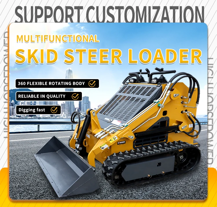 Small Loader with 360-degree Steering Operation Reliable Small ...