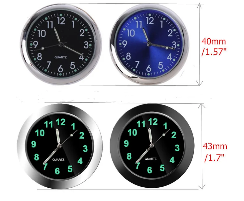Car Mounted Adhesive Clock - Easy to Install & Reliable