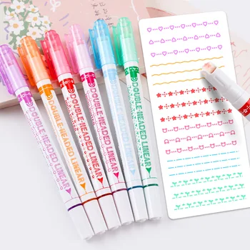 Creative Journaling Pens Shapes Flower Shaped Heart Shaped Wavy Curve ...