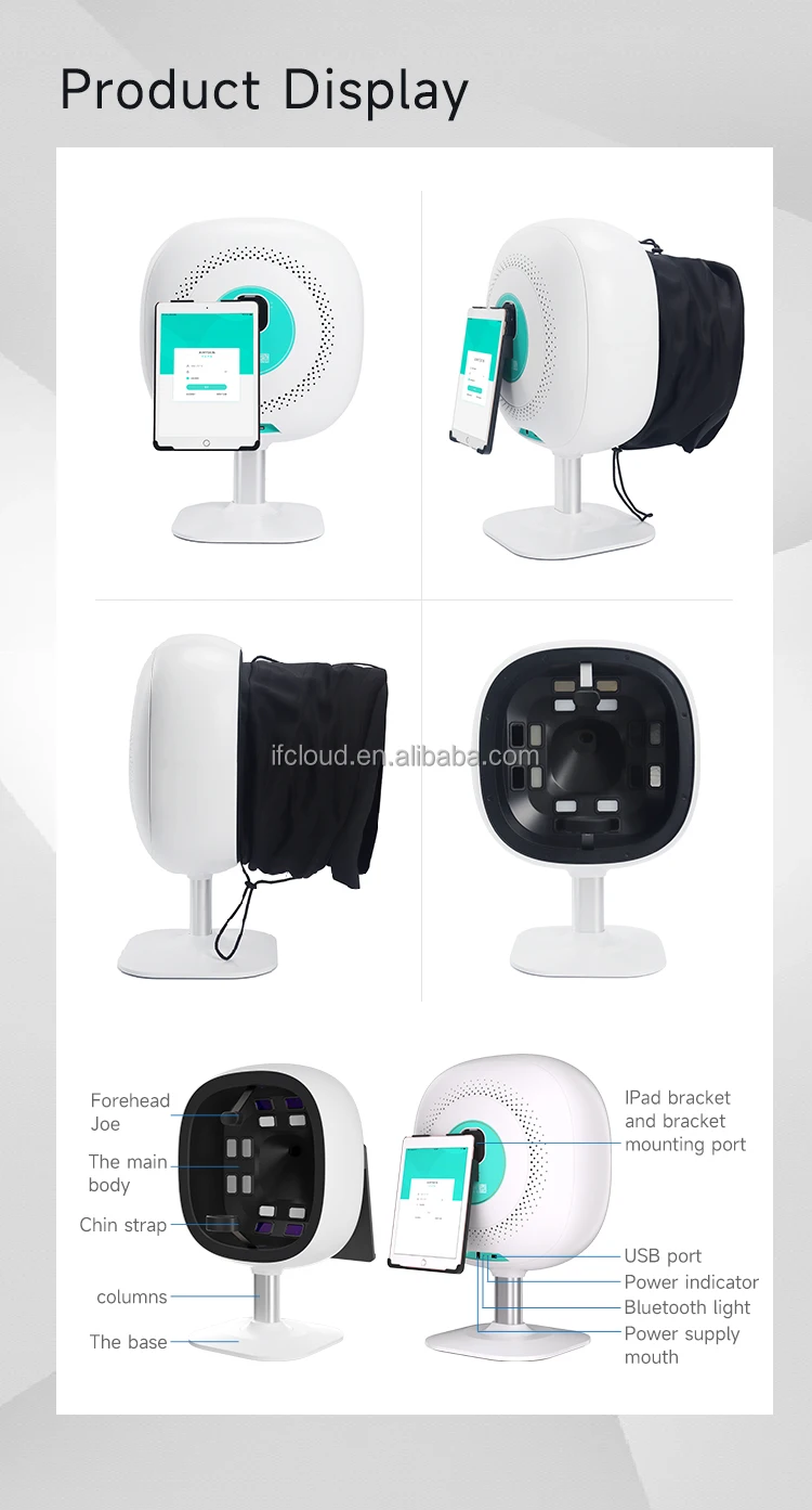 Portable 3D Facial Skin Analyzer Salon Machine for Acne & Pigmentation ...