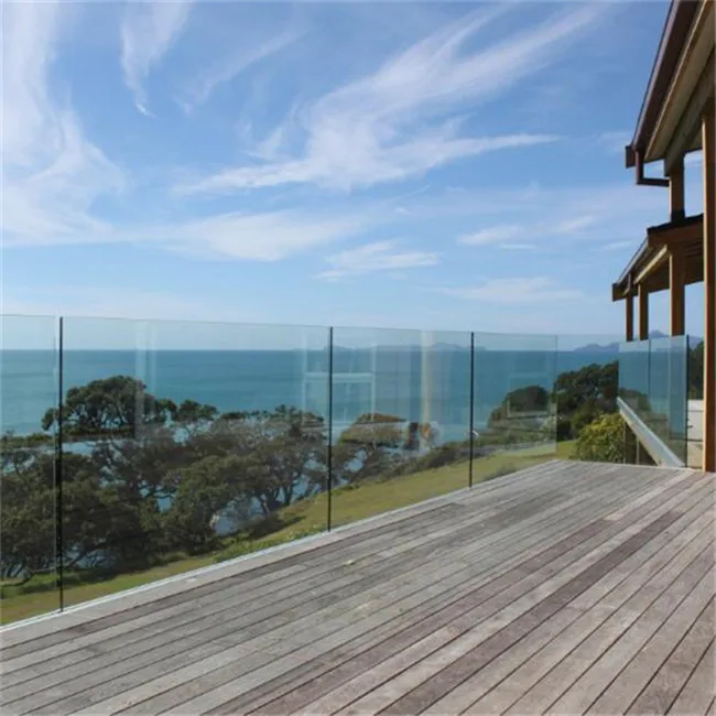 Top Mounted Glass Railing Aluminum U Channel Glass Railing Balustrade ...