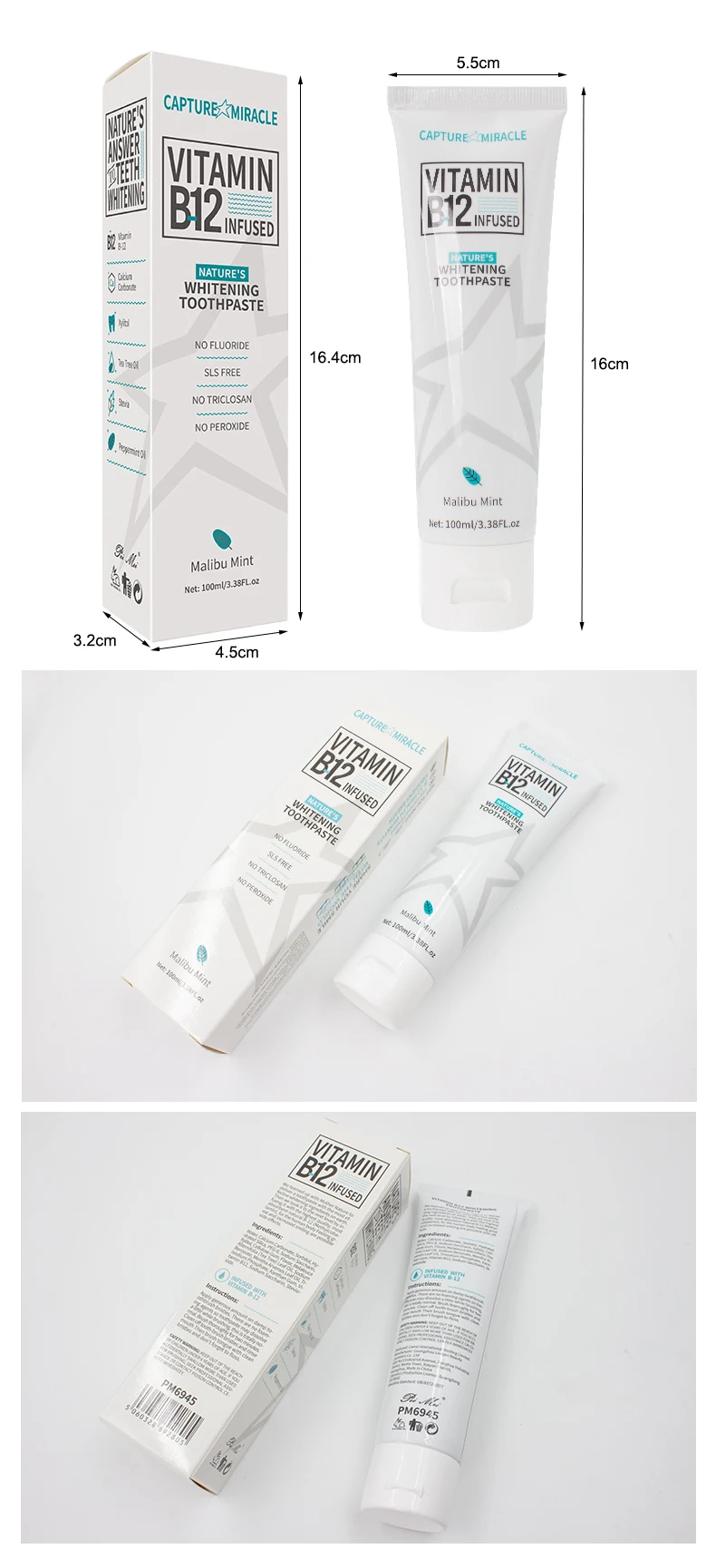 Pei Mei Vitamin B12 Toothpaste - Whitening & Anti-bacterial