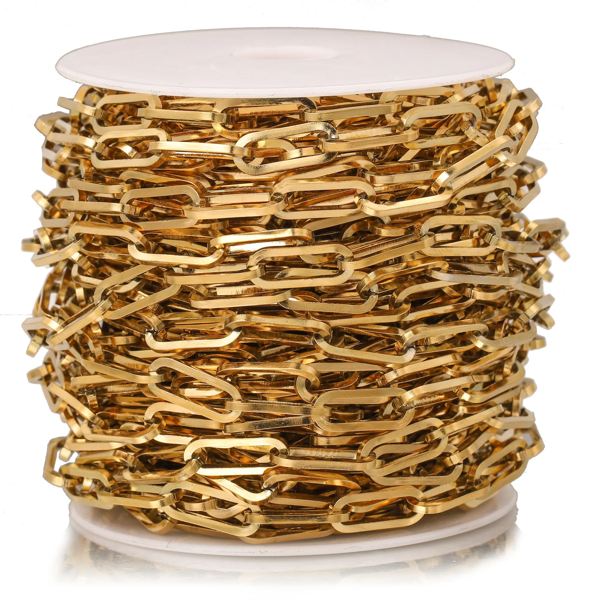 Wholesale Stainless Steel Coarse Chain 18k Gold Plating Chain Roll ...