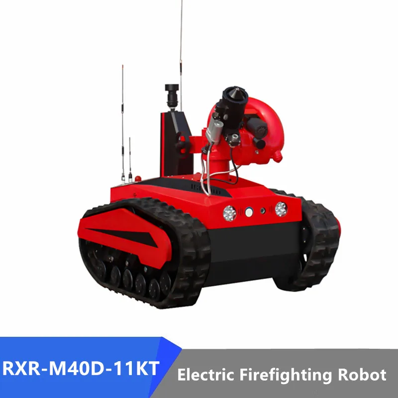 RXR-M100BGD Firefighting Robot Rubber Tracked 4WD Electrical Fire ...