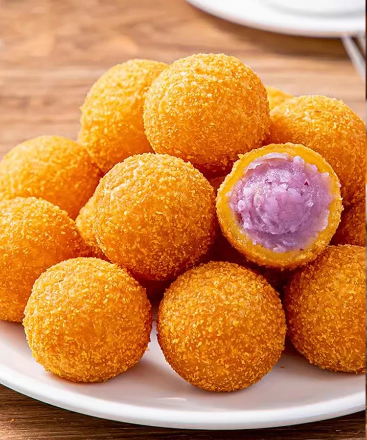 20g Chinese Instant Quick Frozen Sweet Glutinous Rice Snacks Fried Taro ...