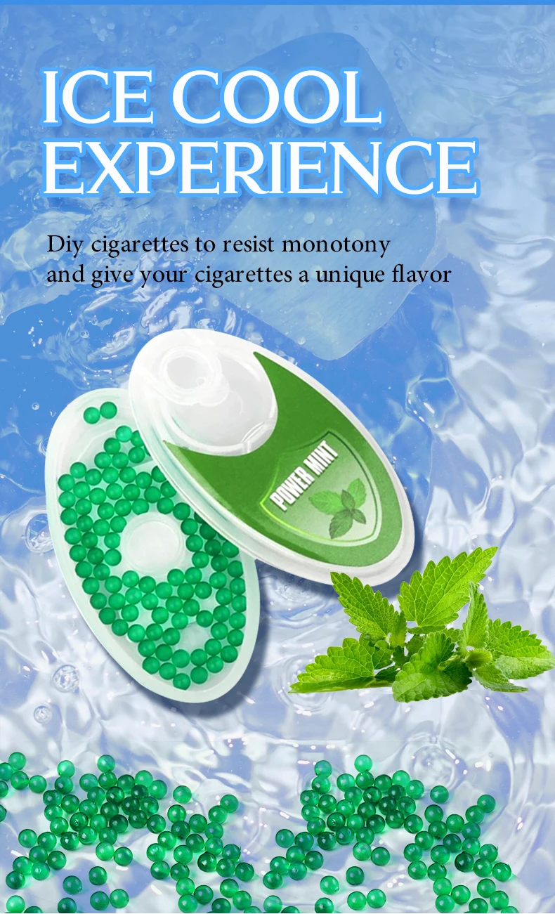 JIHO Cigarette Crush Balls - Eco-Friendly & Menthol Capsules