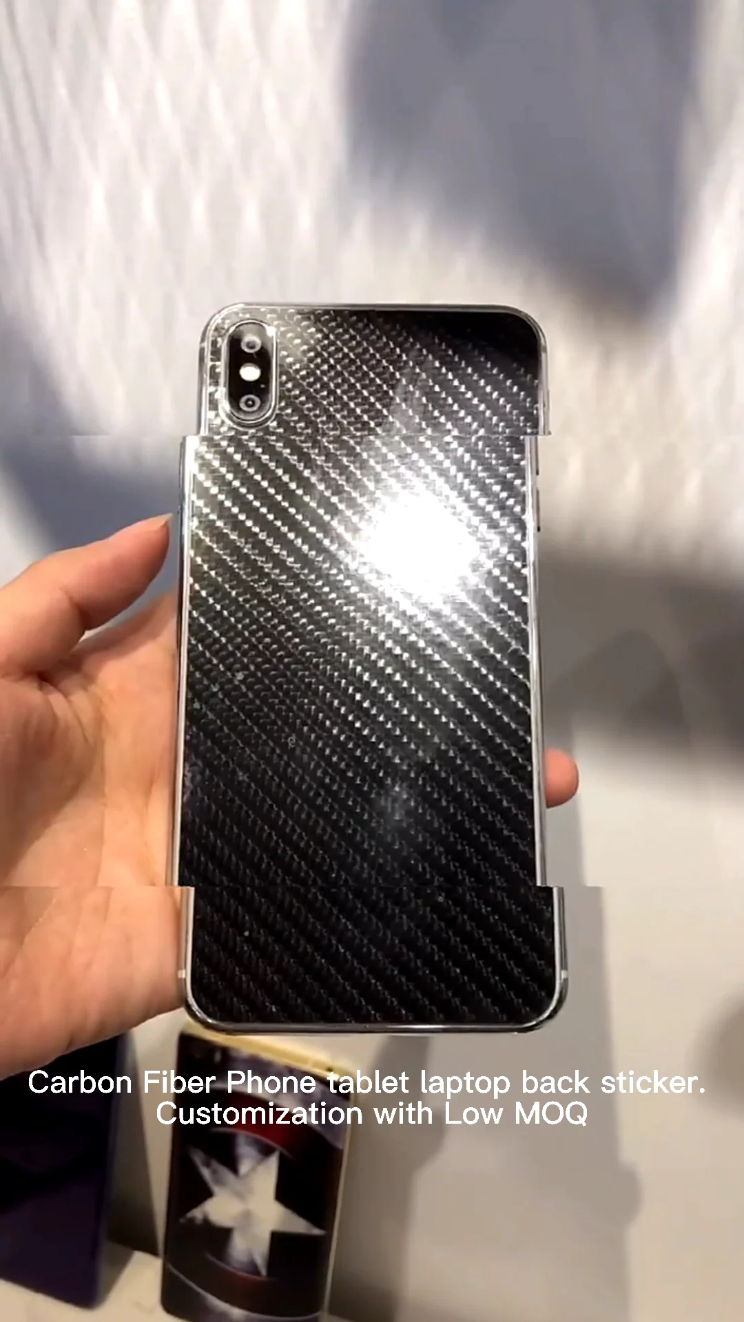 Factory Mobile Phone Back Sticker 5d 6d 3d Carbon Fiber Cell Phone Back ...